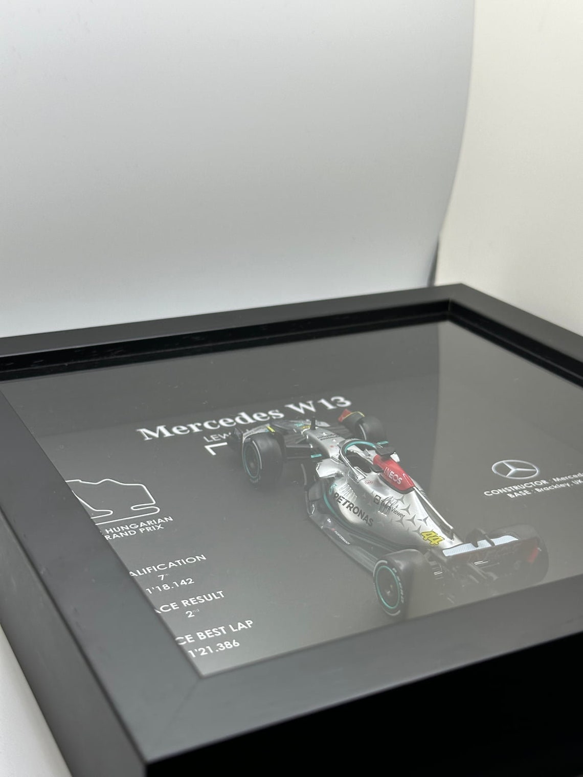 Lewis Hamilton GP F1 Hungarian Mercedes W13 3D Frame - Etsy