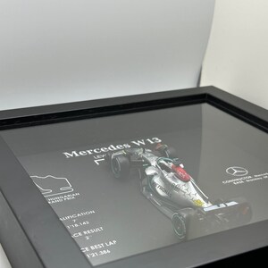 Lewis Hamilton GP F1 Hungarian Mercedes W13 3D Frame - Etsy