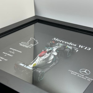 Lewis Hamilton GP F1 Hungarian Mercedes W13 3D Frame - Etsy