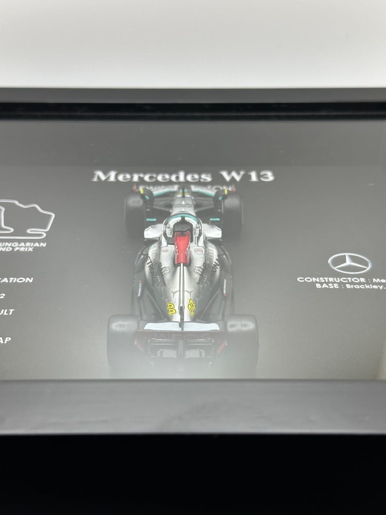 Lewis Hamilton GP F1 Hungarian Mercedes W13 3D Frame - Etsy