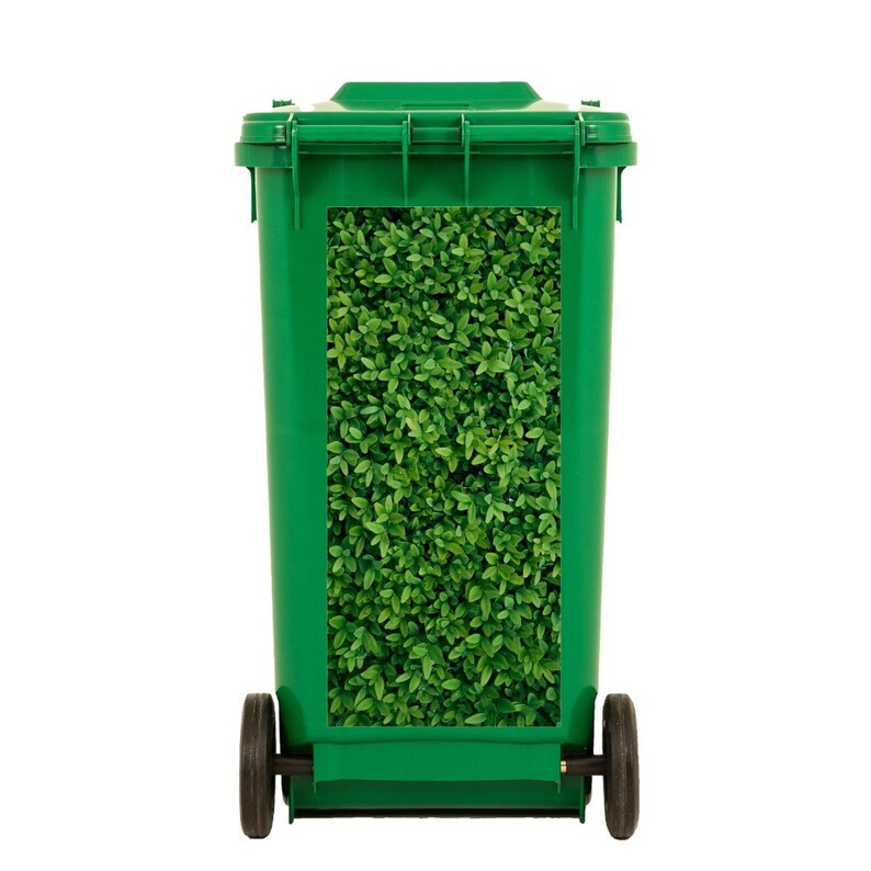 2x Sheets Leaves Wheelie Bin Sticker Dustbin Sticker Self Adhesive ...