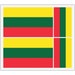 4 X Lithuanian Lithuania Flag Vinyl Car Van iPad Laptop Sticker - Etsy