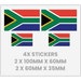 4 X South African Flag Vinyl Car Van iPad Laptop Self-adhesive Sticker ...