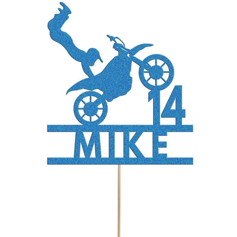 Motocross Cake Topper - Etsy Australia