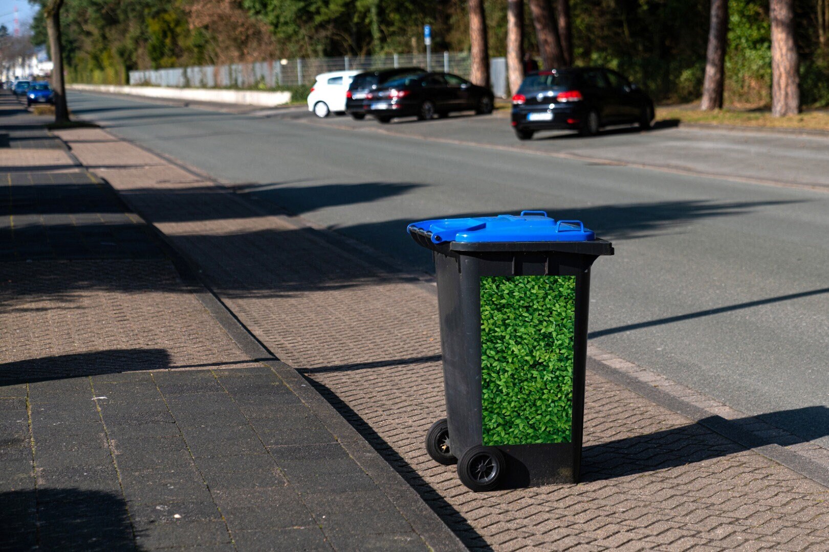 2x Sheets Leaves Wheelie Bin Sticker Dustbin Sticker Self Adhesive ...