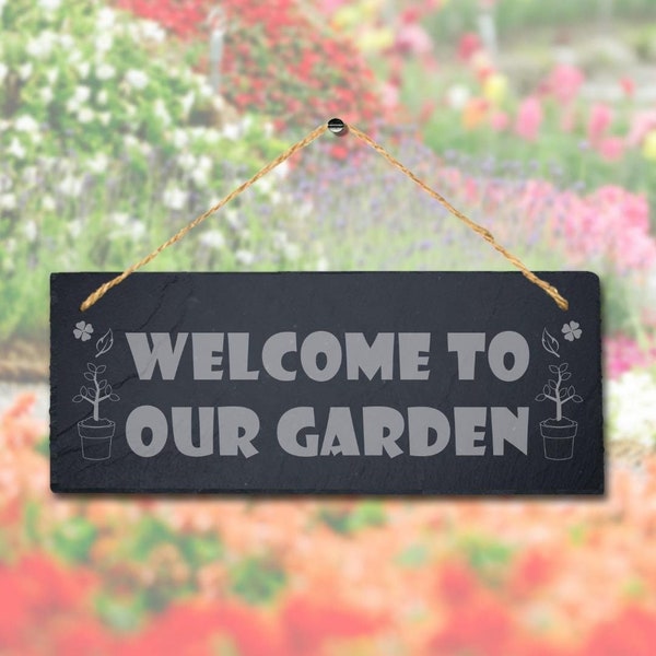 Welcome Garden Sign - Etsy