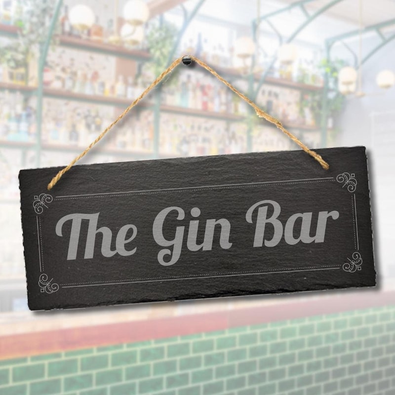 Gin Bar Plaque - Etsy
