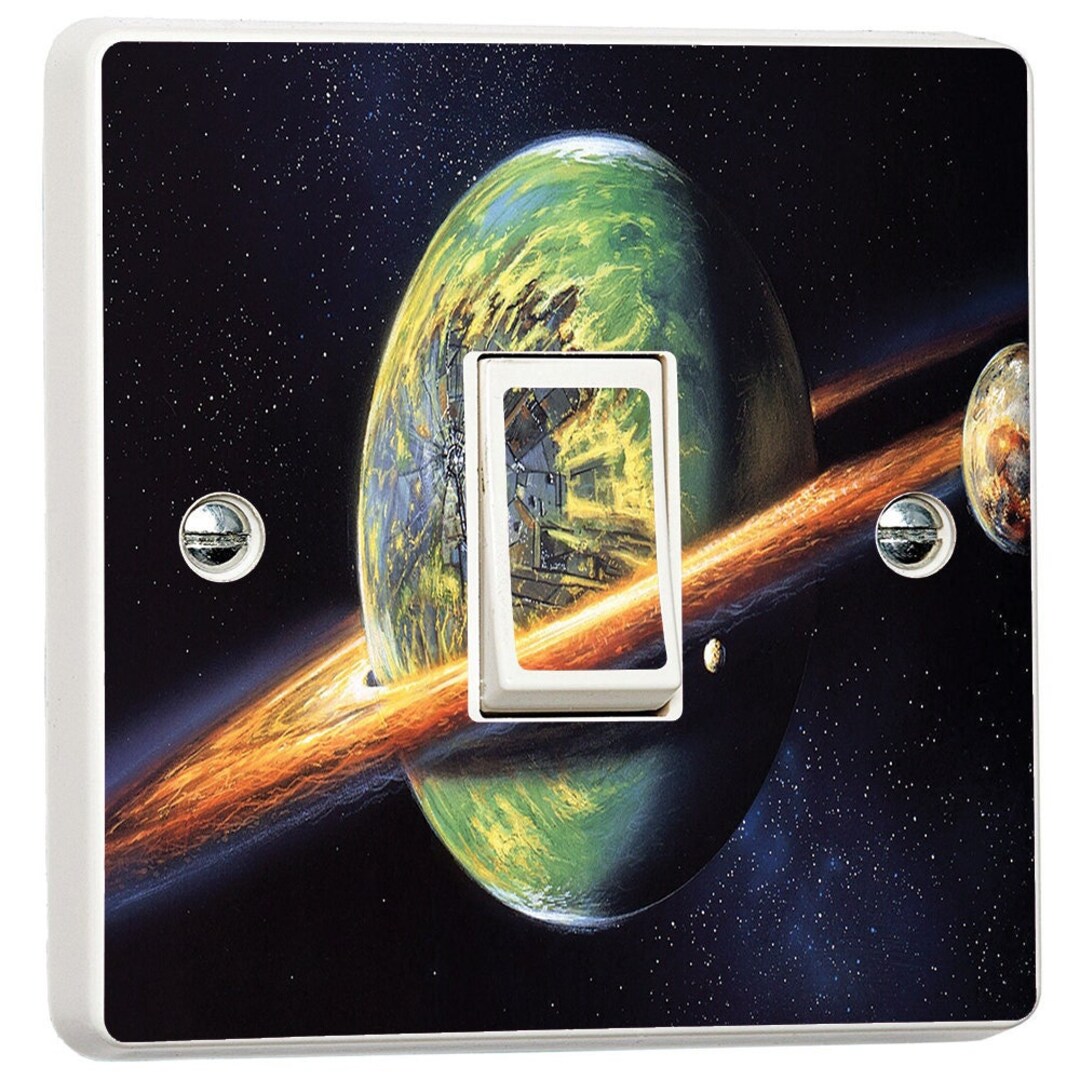 Planets in Space Orbit 3D Light Switch Sticker Cover Vinyl Skin Wall ...