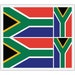 4 X South African Flag Vinyl Car Van iPad Laptop Self-adhesive Sticker ...