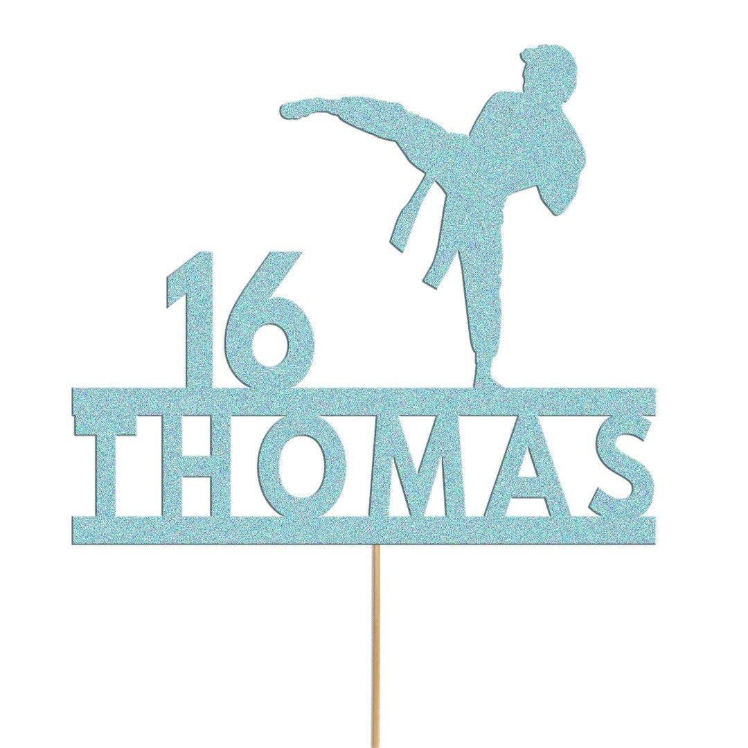 Personalised Karate Cake Topper Custom Judo Mma Fighting Cake ...