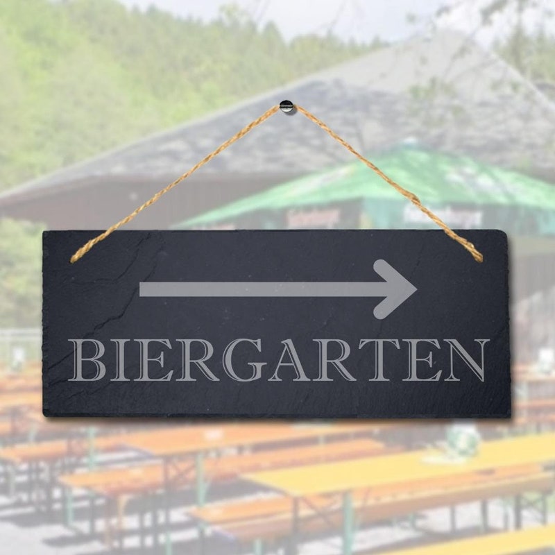 Biergarten Sign - Etsy