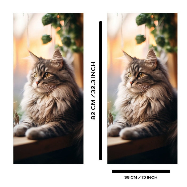 2x Sheets Cat Wheelie Bin Sticker Dustbin Sticker Self Adhesive Outdoor ...