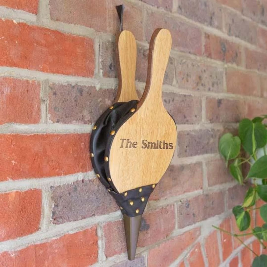 Personalised Engraved Wood Fireplace Bellows Custom Fire Accessory for ...