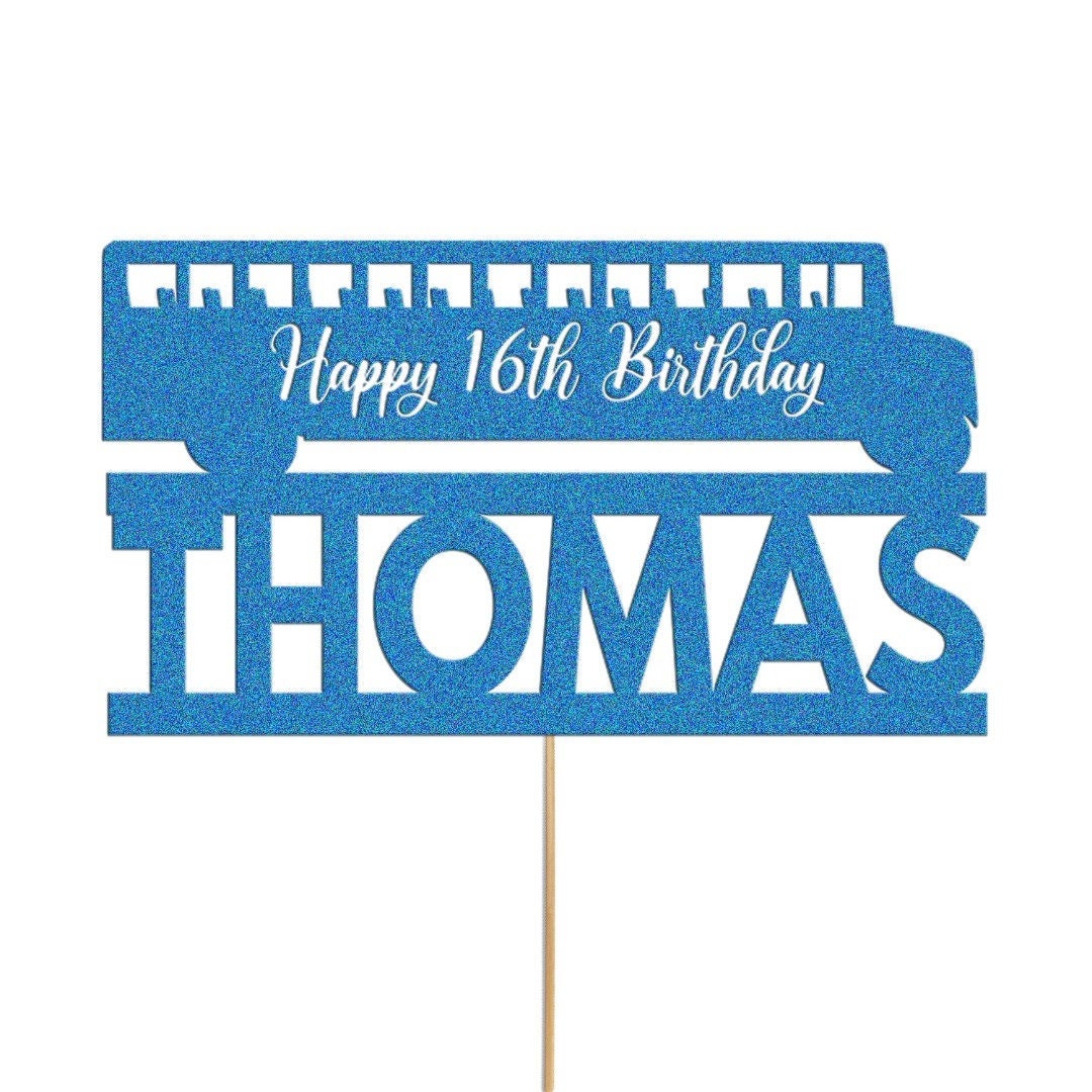 Custom Bus Driver Cake Topper Personalised Bus Driver Coach Driver Cake ...