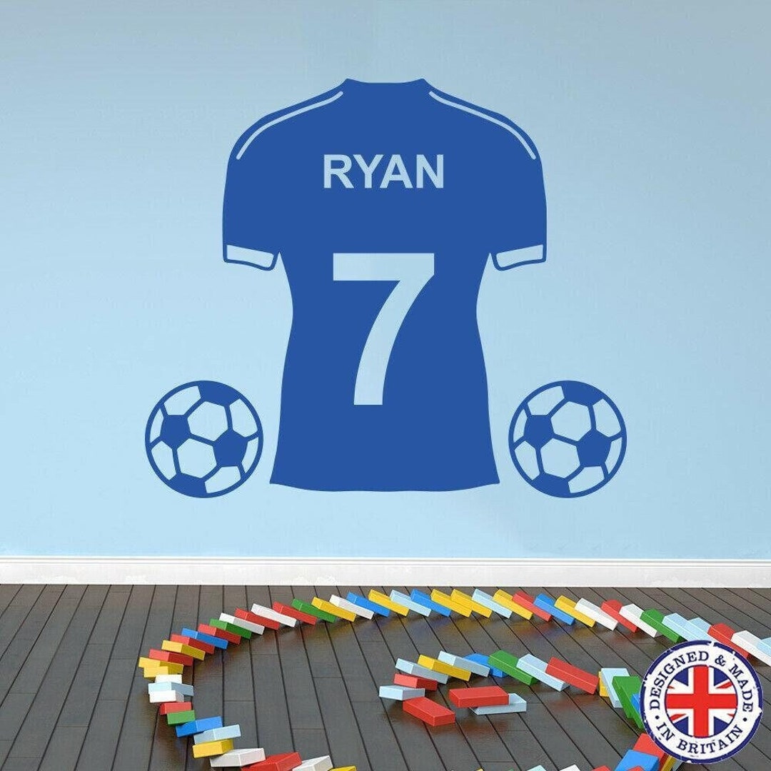 Personalised Football Shirt Custom Name - Etsy