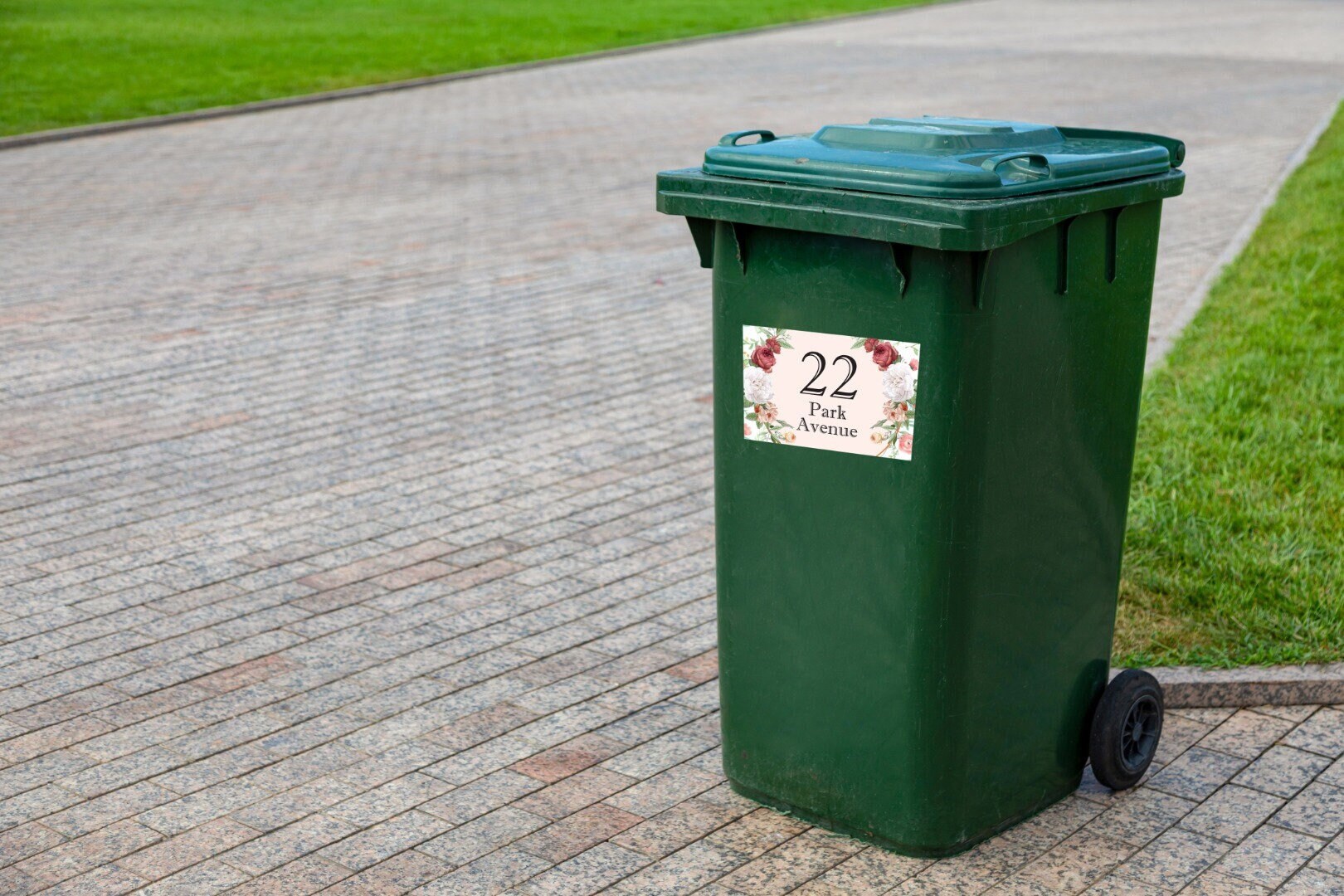 Wheelie Bin Stickers House Addres Numbers Sticker Road Dustbin Vinyl ...