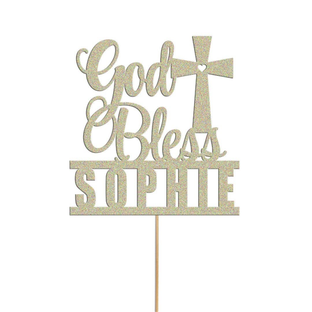 Personalised Confirmation Cake Topper Baptism Celebration Church ...