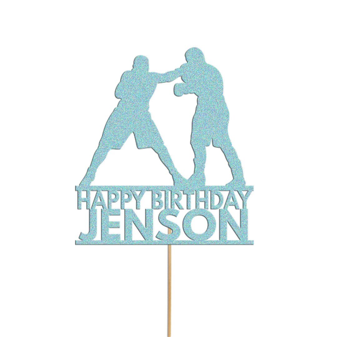 Boxing Boxers Cake Topper Personalised Sparing Cake Topper Decoration ...