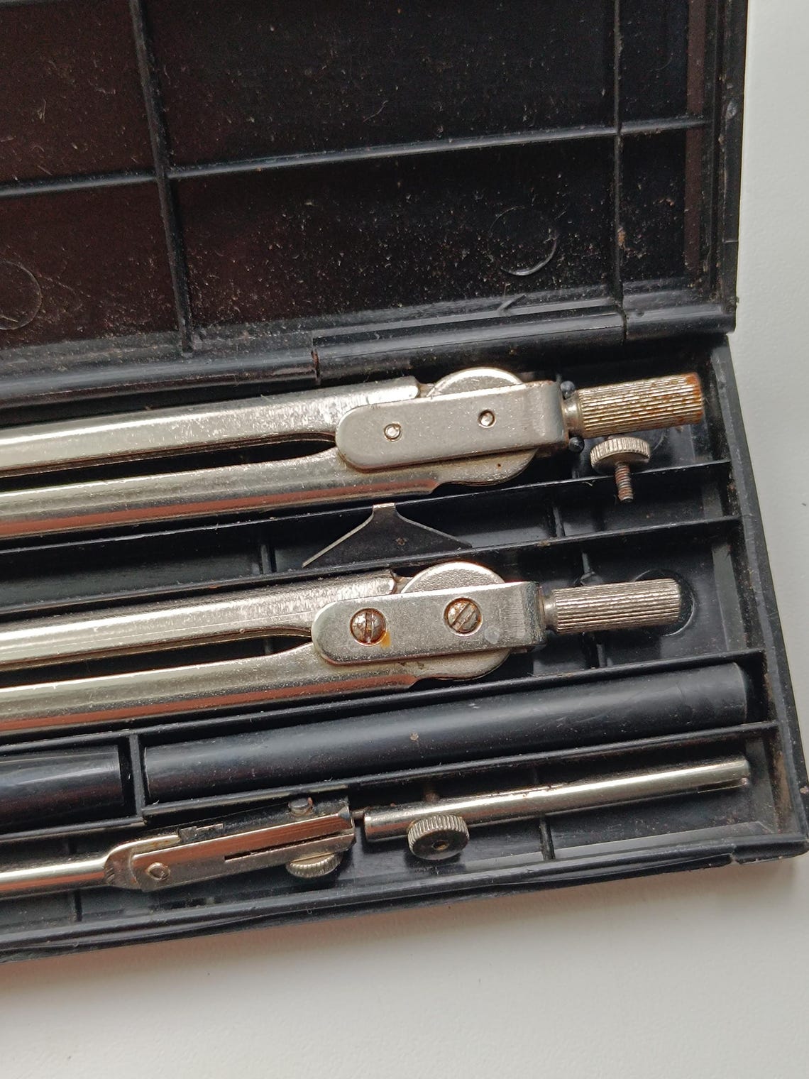 Drawing Set of Compasses.case Drafting Engineer.vintage Ussr.original ...