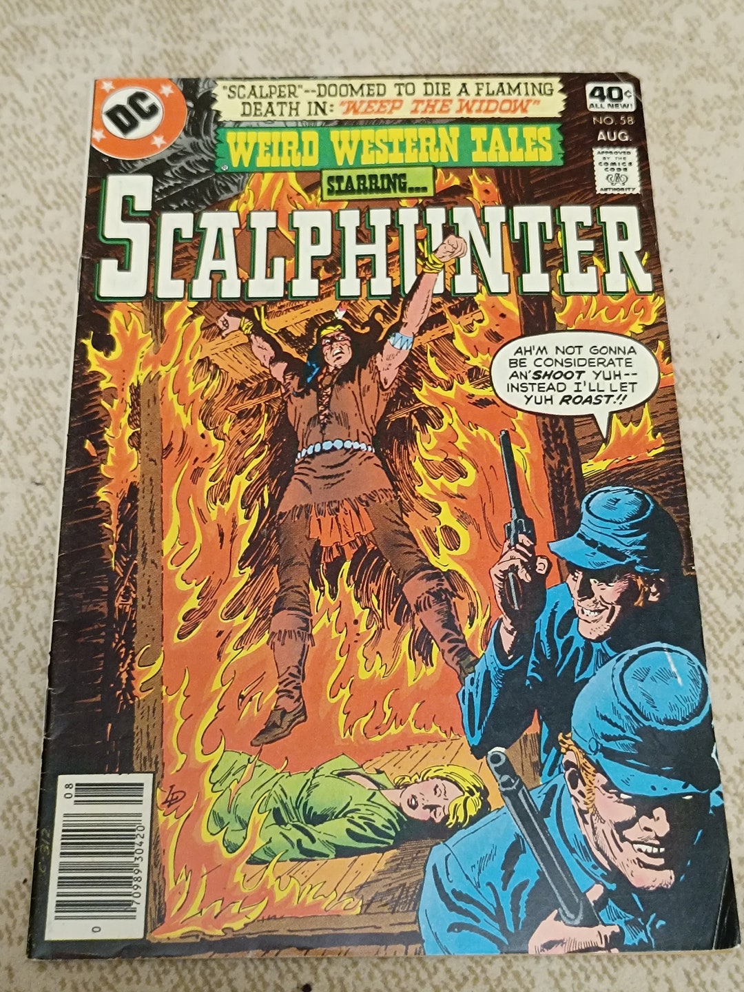 US Comics Scalphunter Weird Western Tales New York 1979 - Etsy