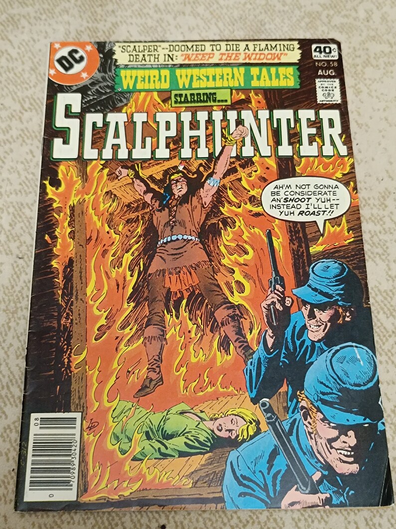 US Comics Scalphunter Weird Western Tales New York 1979 - Etsy