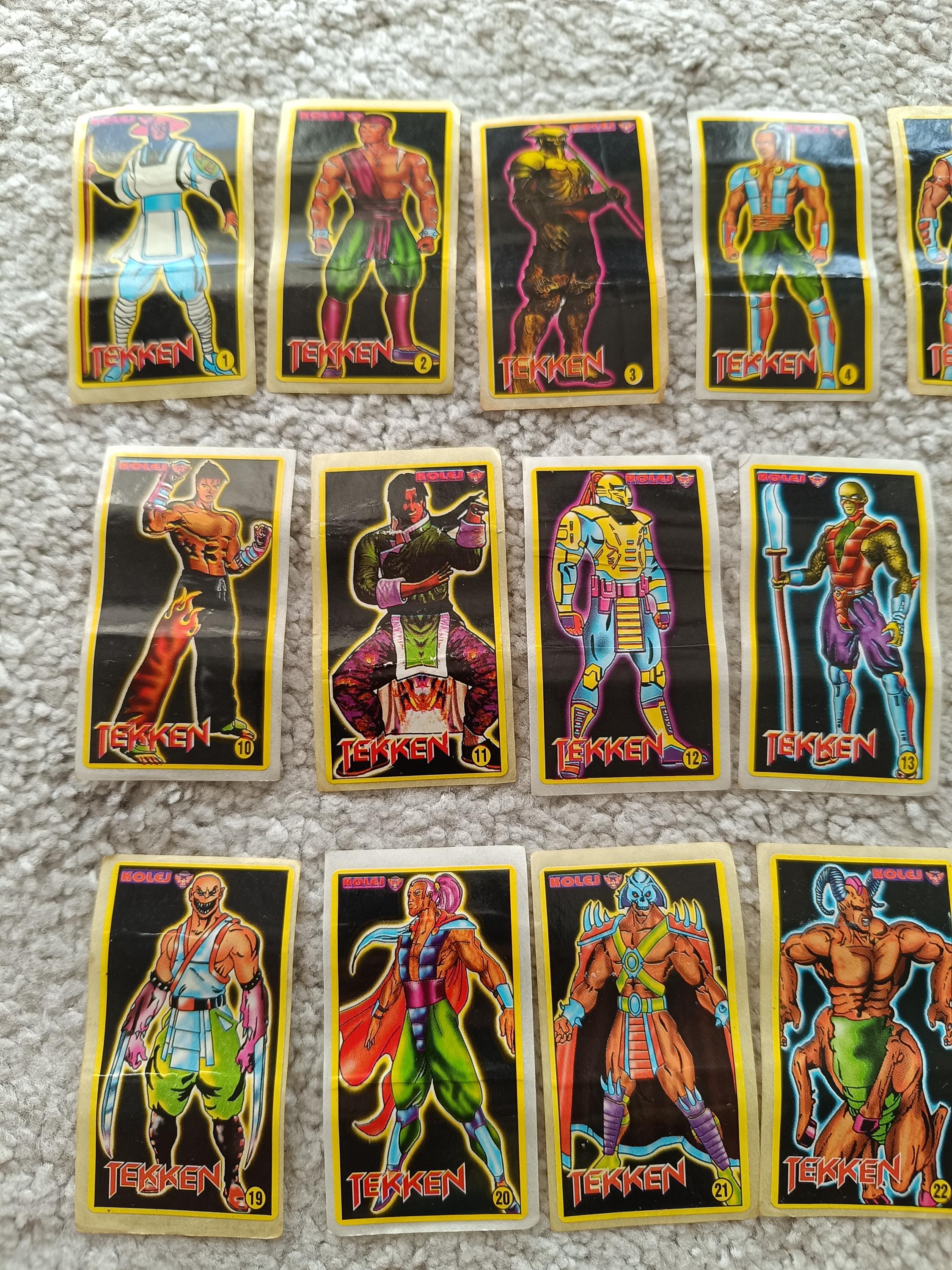Gum Stickers Tekken Kolej.full Set Collection.rare.45 Pieces.new ...