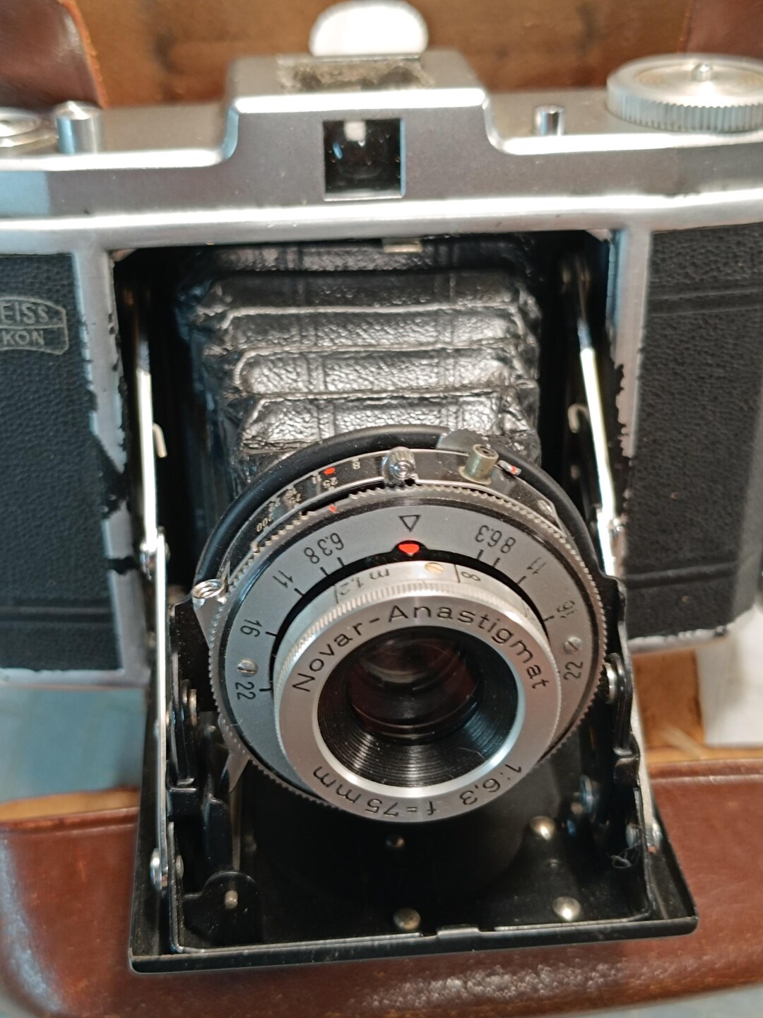Camera Zeiss Ikon.vario.novar-anastigmat.germany.1:6.3.lens .f=75mm6/6 ...