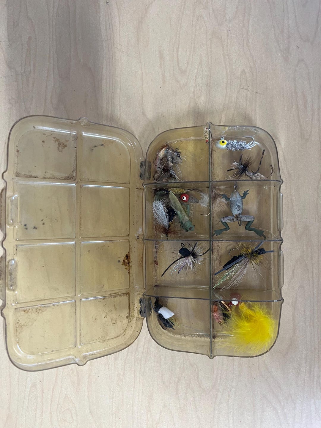 Vintage Fly Box With Misc Vintage Flies - Etsy