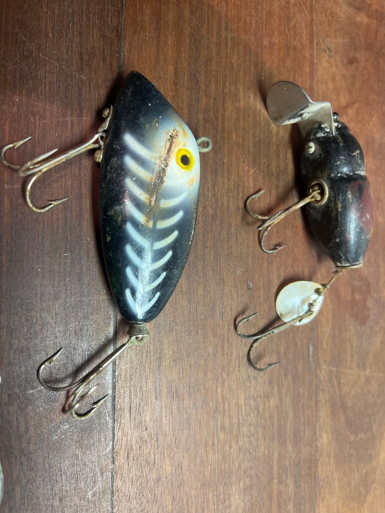 Lot of Four Vintage Lures - Etsy