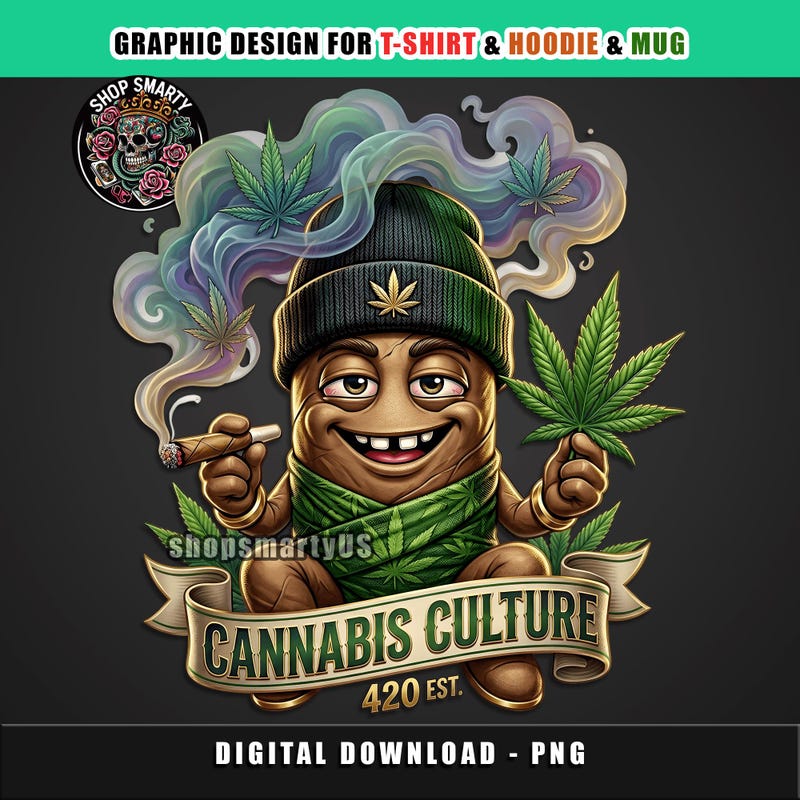 Marijuana Cartoon Characters Png - Etsy