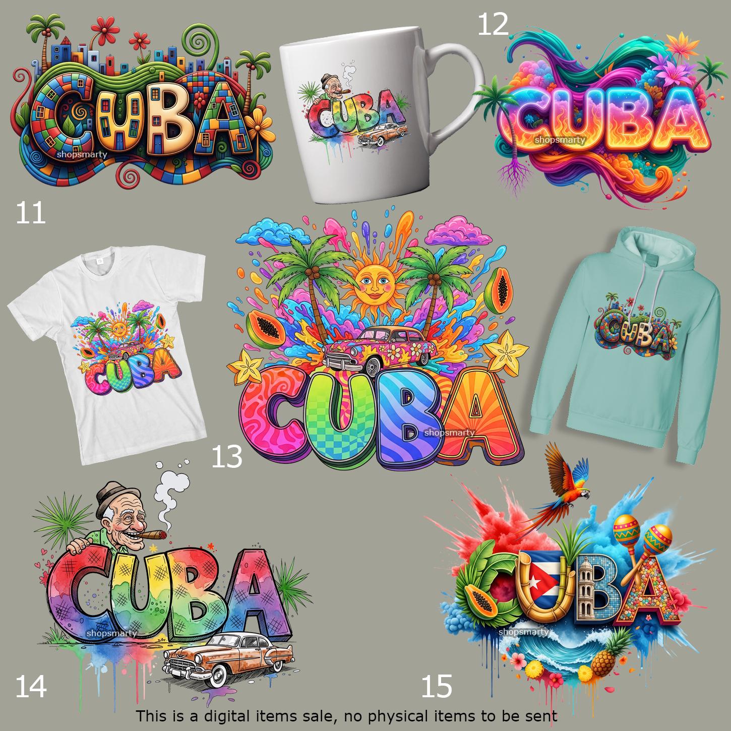 Cuba PNG Bundle, Cuban Clipart for Sublimation, Vintage Havana Car PNG ...