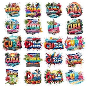 Sublimation PNG Cuban Art Design, Havana Street Style Graphic, Trendy ...