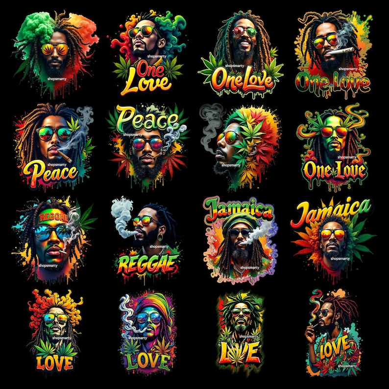 Jamaica PNG Reggae Sublimation Design, Rasta Art Graphic, Trendy Shirt ...