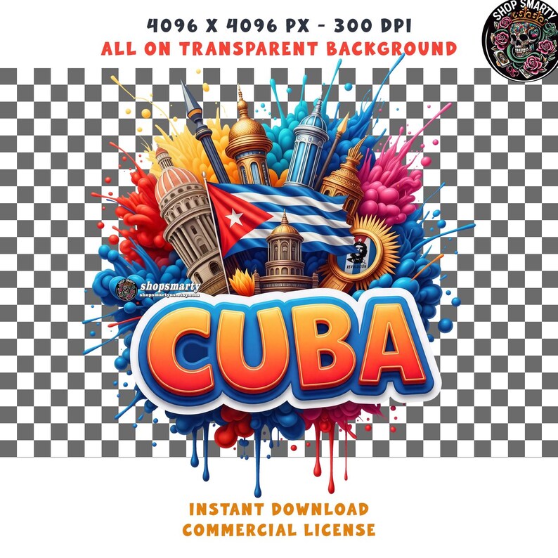 Cuba Png Downloads, Cuba T Shirt Design, Cuba Png, T-shirt Sublimation ...