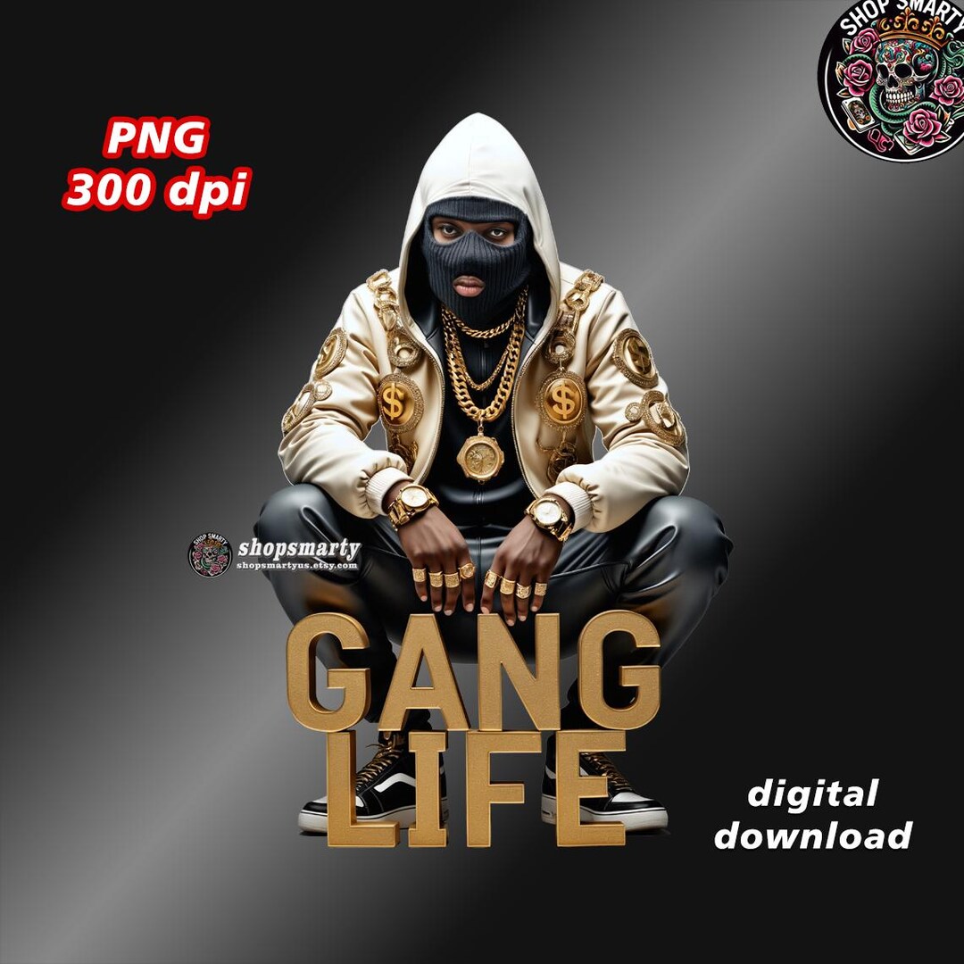 Gang Life PNG, Urban Streetwear Design (digital Download) - Etsy