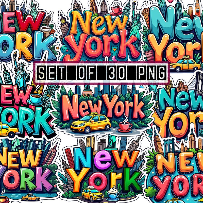 Stickers New York City - Etsy