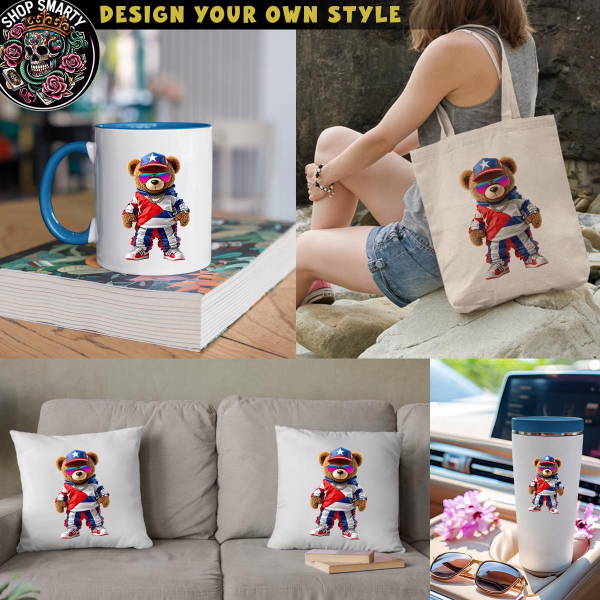 Cuban Teddy Bear PNG, Bear Png, Cuba Design, Png Download, Cuban Flag ...