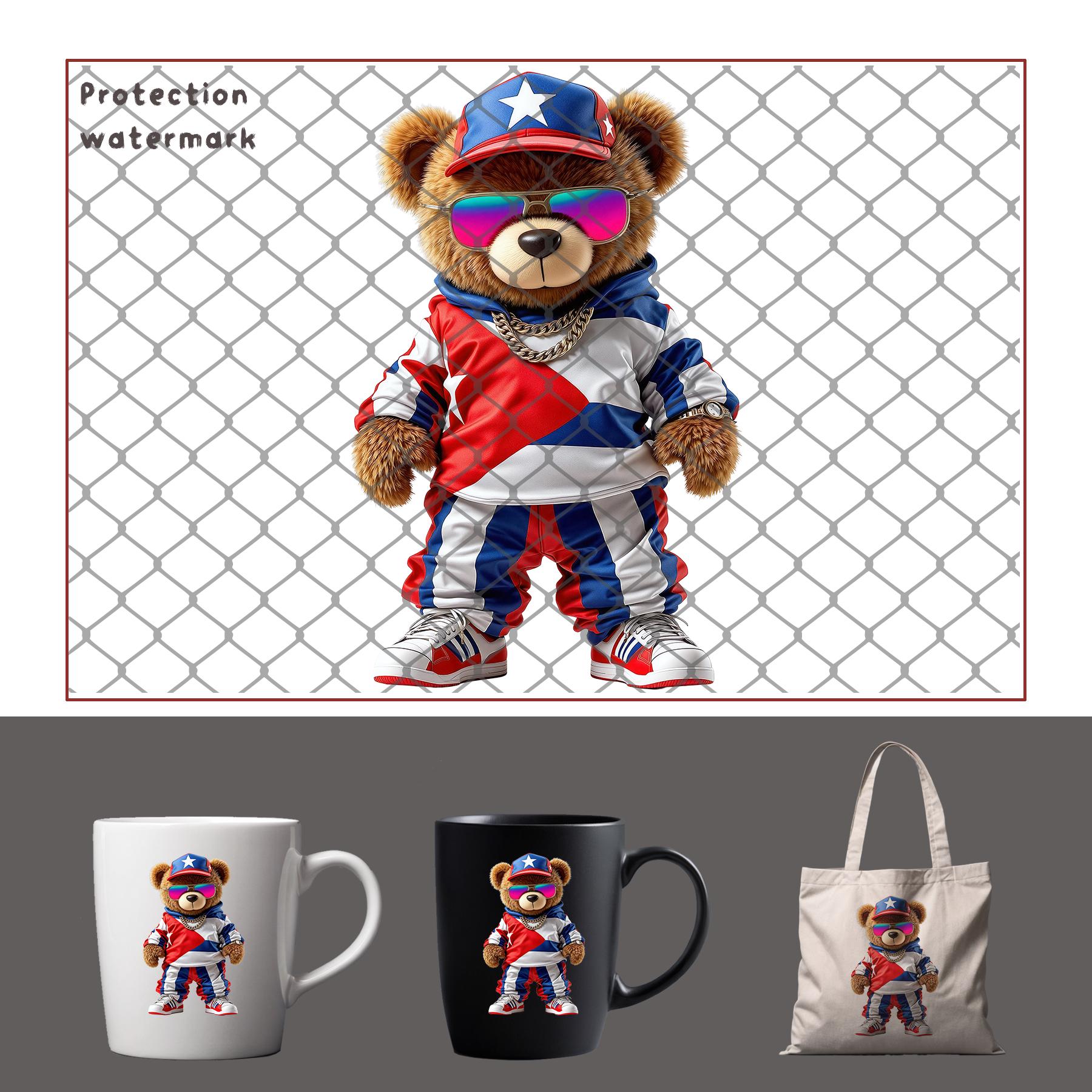 Cuban Teddy Bear PNG, Bear Png, Cuba Design, Png Download, Cuban Flag ...