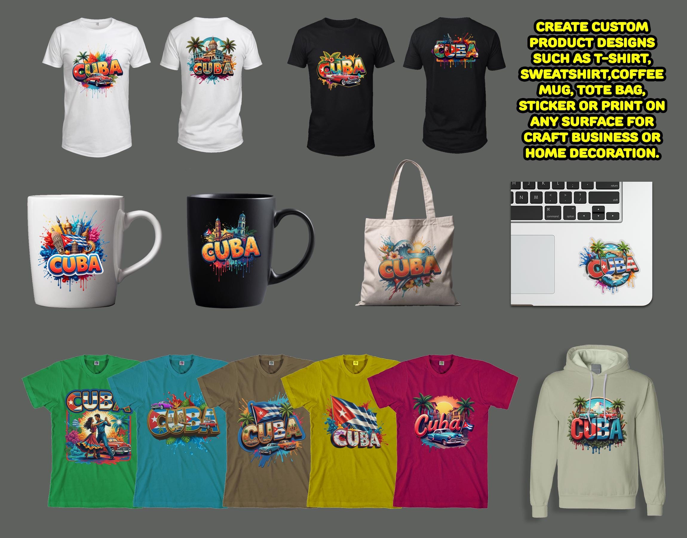 Cuba Png Downloads, Cuba T Shirt Design, Cuba Png, T-shirt Sublimation ...