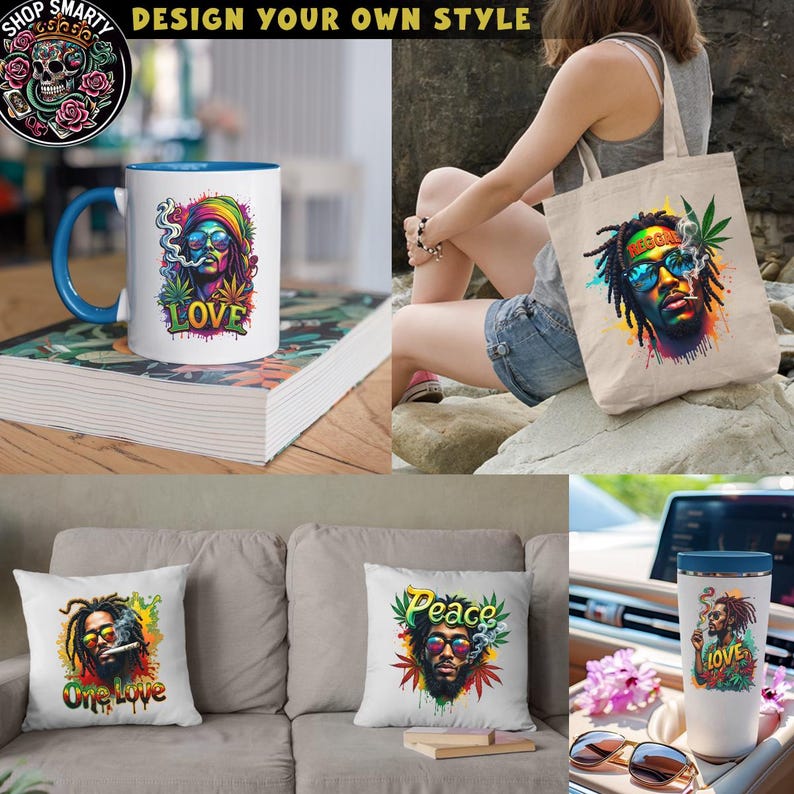 Jamaica PNG Reggae Sublimation Design, Rasta Art Graphic, Trendy Shirt ...
