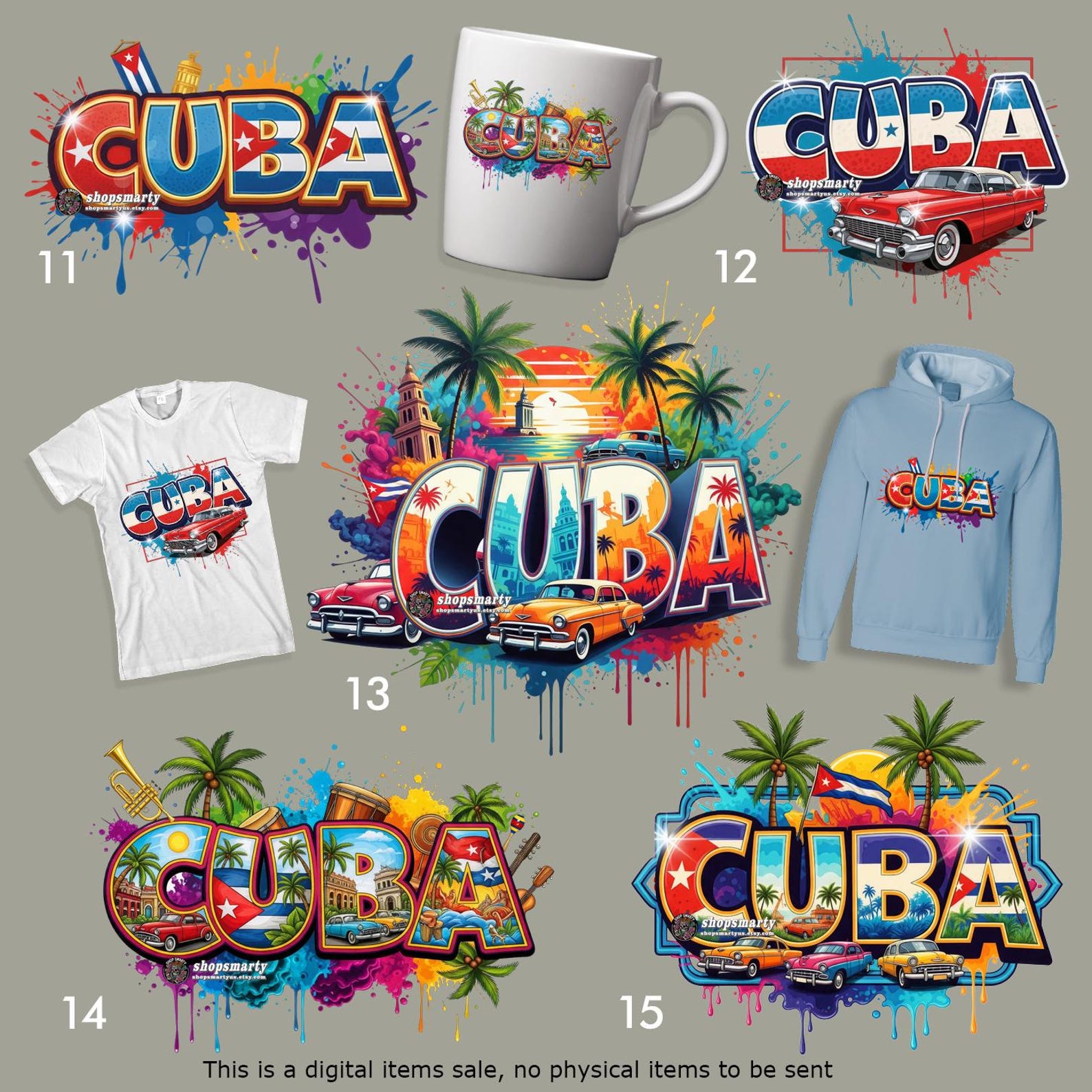 Cuba Download Png Bundle, Cuba Clipart Images T-shirt Design, Cuban ...