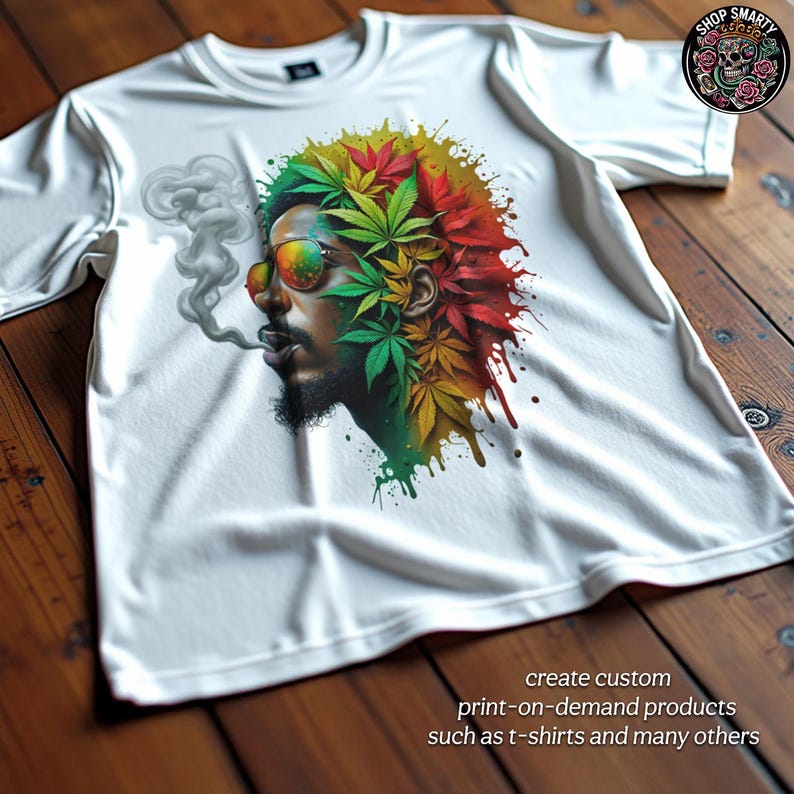Jamaica PNG Reggae Sublimation Design, Rasta Art Graphic, Trendy Shirt ...