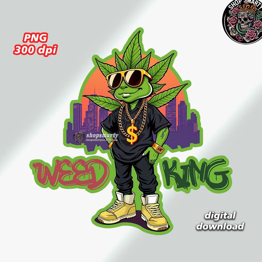 Weed T-shirt Design, Weed Png Downloads, Weed Leaf, Funny 3d Character ...