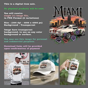 Miami T Shirt Design, Miami Png Downloads, Vintage Tattoo Style ...