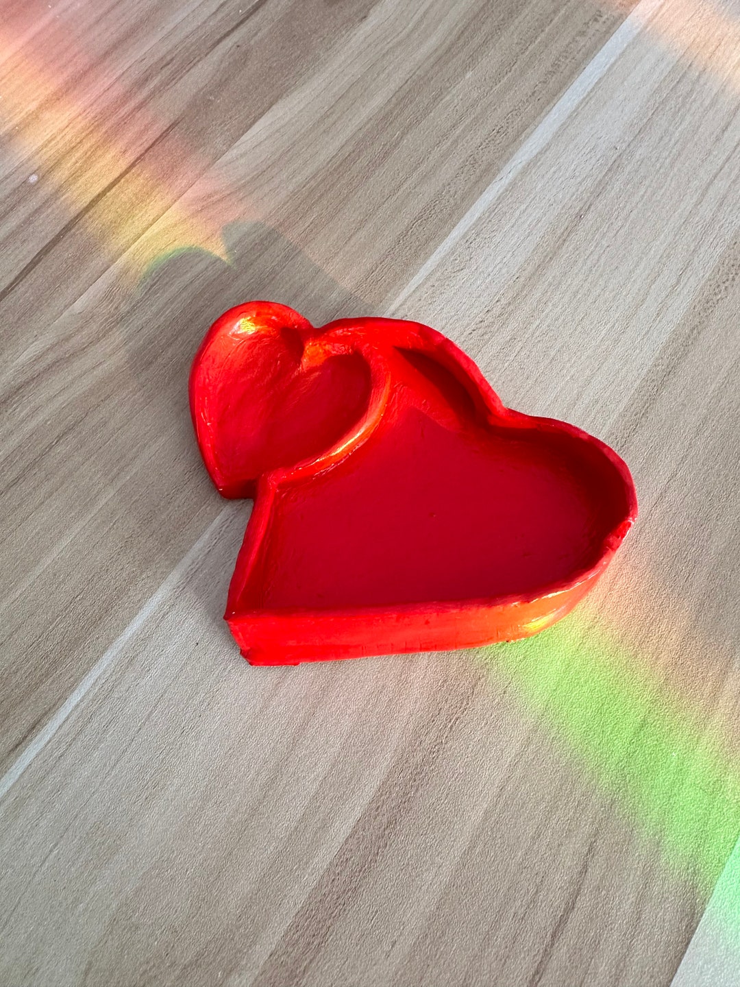 Double Red Heart Ash Tray - Etsy