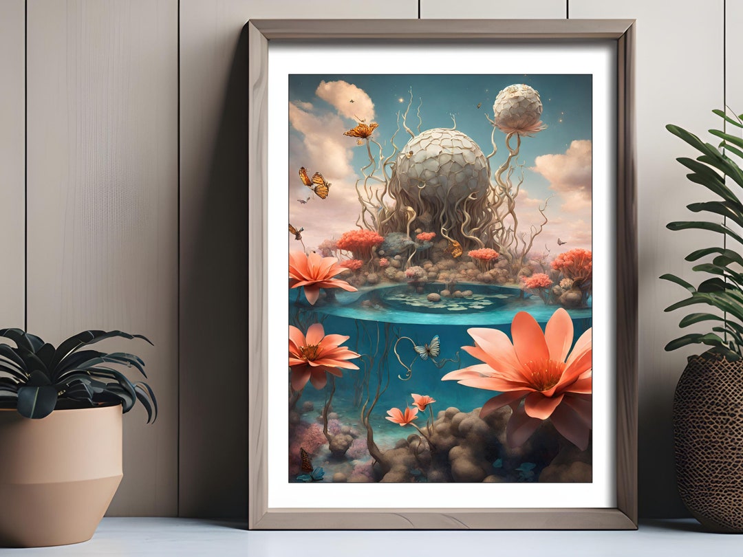 Surrealism Abstract Landscapes Wall Art | Nature of Space Collection ...