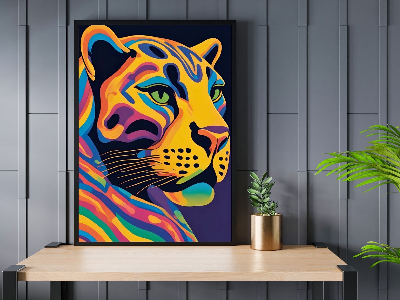 Abstract Animal Portraits Wall Art | Creatures in Color Collection “THE ...