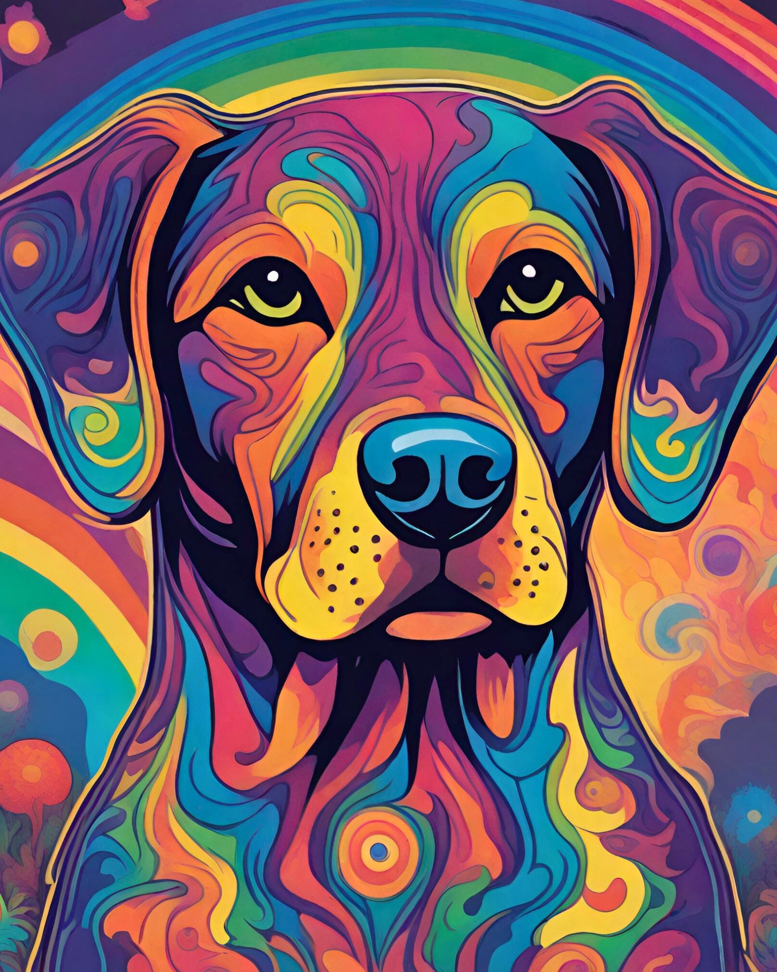 Abstract Animal Portraits Wall Art | Creatures in Color Collection “THE ...