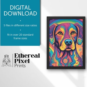 Abstract Animal Portraits Wall Art | Creatures in Color Collection “THE ...