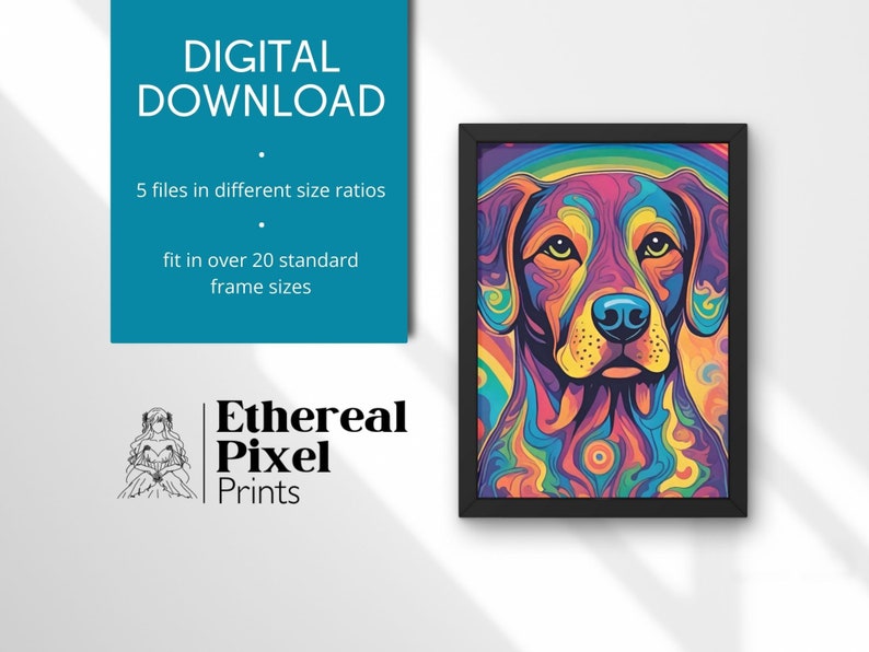 Abstract Animal Portraits Wall Art | Creatures in Color Collection “THE ...